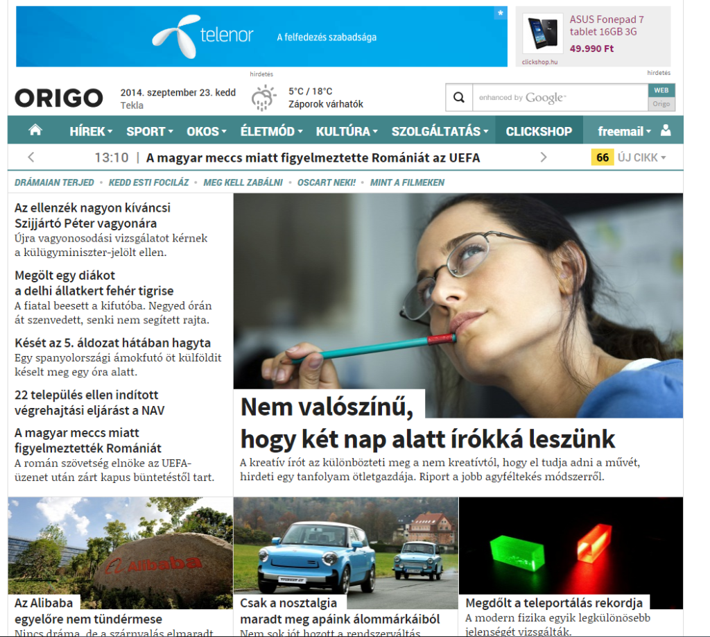 A 2014-es origos cikkről | RitArt Academy